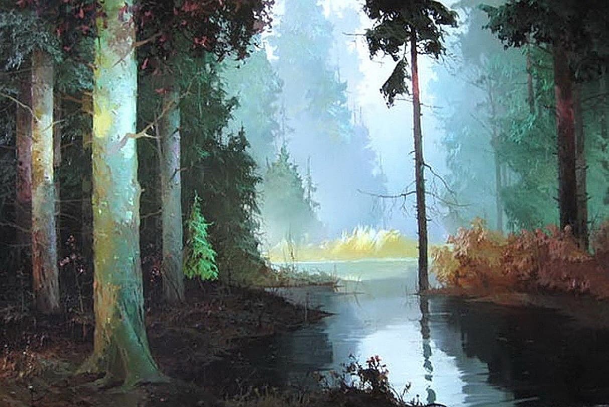 Russia Victor.Bykov (Victor. Bykov) oil painting forest - iNEWS