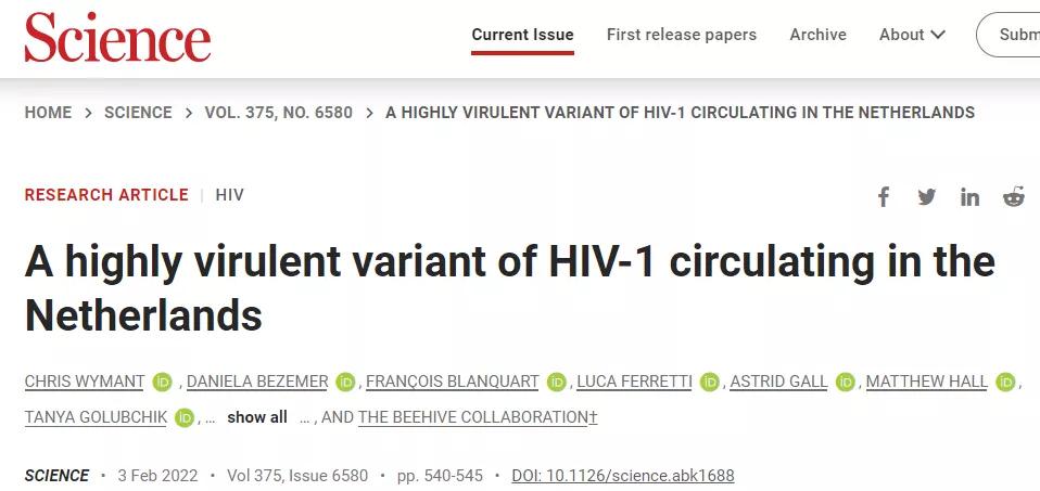 "Science": More dangerous HIV mutants have emerged!More destructive and ...