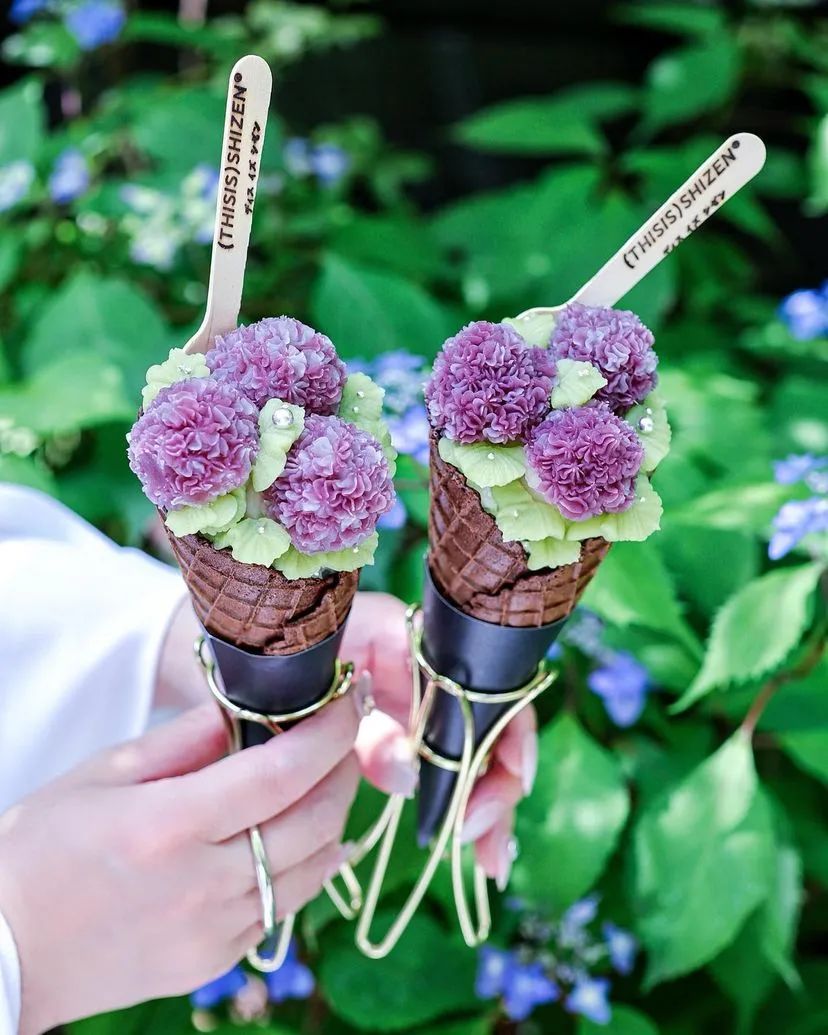 Kyoto Tea House launched a seasonally limited hydrangea ice cream ...
