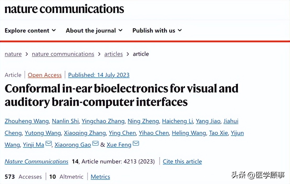 An in-ear brain-computer interface based on vision and hearing - iNEWS
