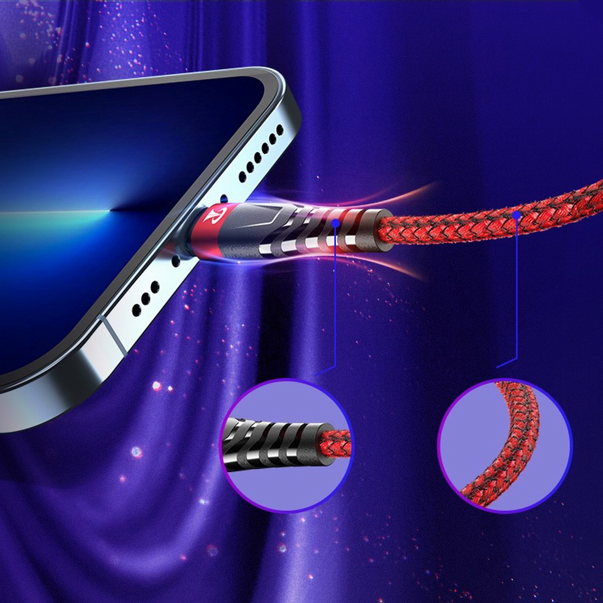 Taipower launched a 40W Sky Eye data cable with LED light effect lights ...