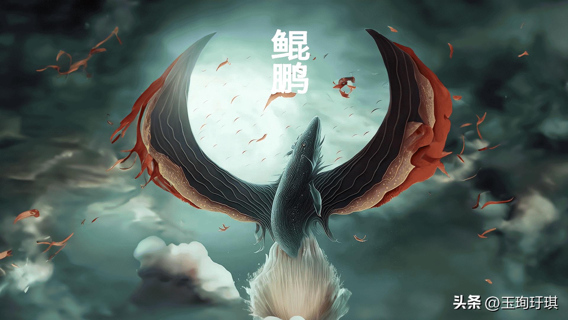 Shan Hai Jing Strange Beast: Kunpeng, Fish Body and Bird Wings, Kunpeng ...
