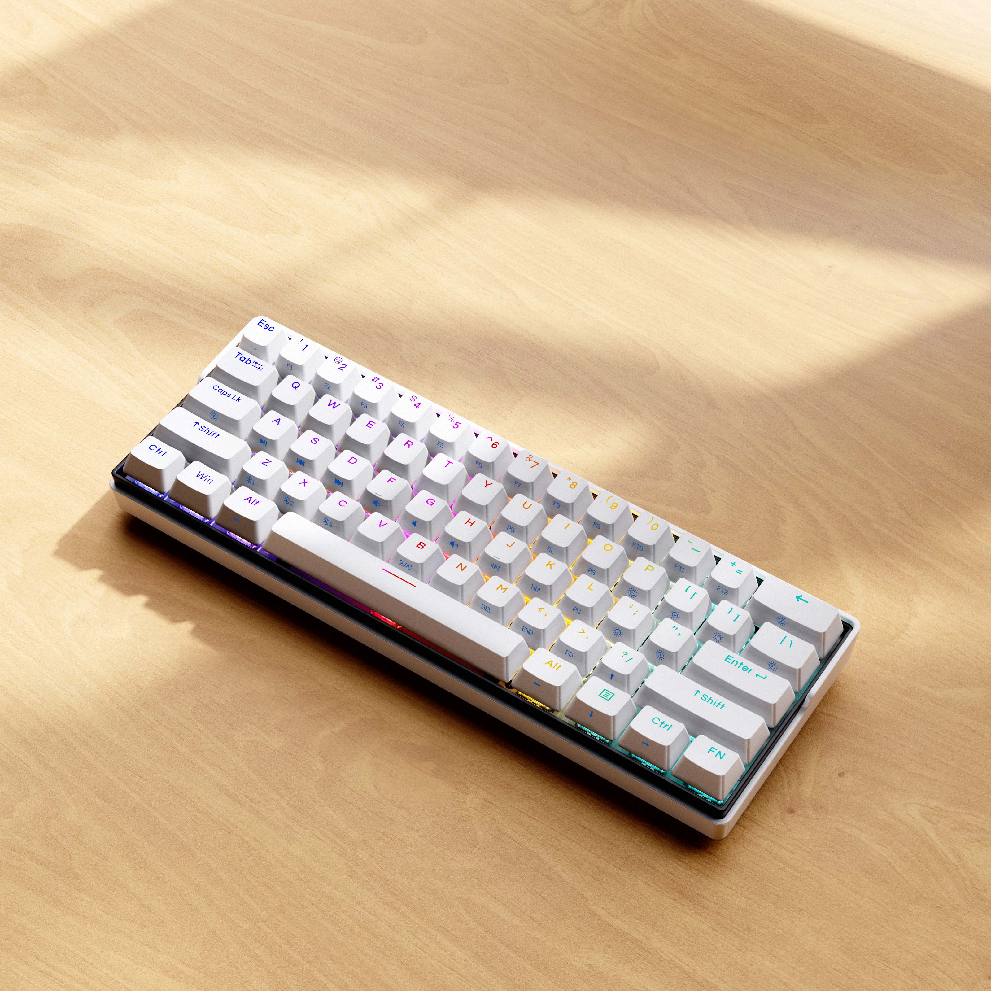 Mechanical keyboards generally have very small spacing between the keys ...