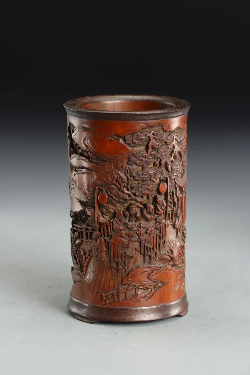 Qing Dynasty, "Zhou Li" Bamboo Carving Xiyuan Elegant Collection Pen ...