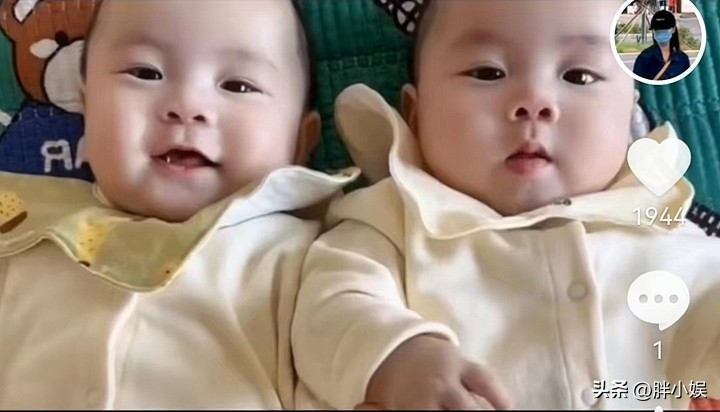 Chen Meng officially announced the twins, big eyes and double eyelids ...