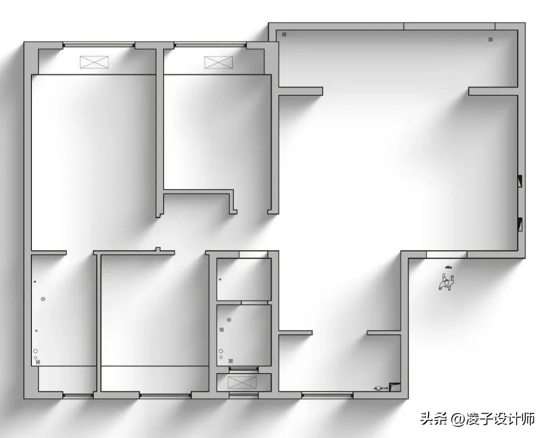 140 square meters of warm, comfortable and natural simple three-bedroom ...