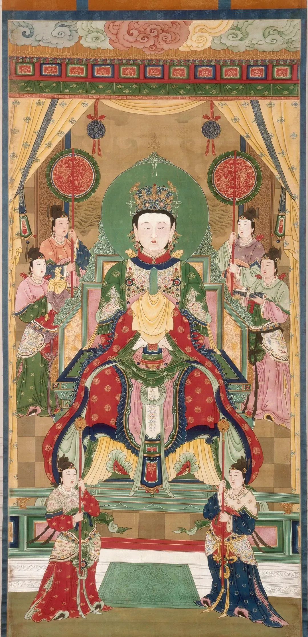 Ming paintings of Zhang Tianshi and the Virgin of Heaven, Bixia Yuanjun ...