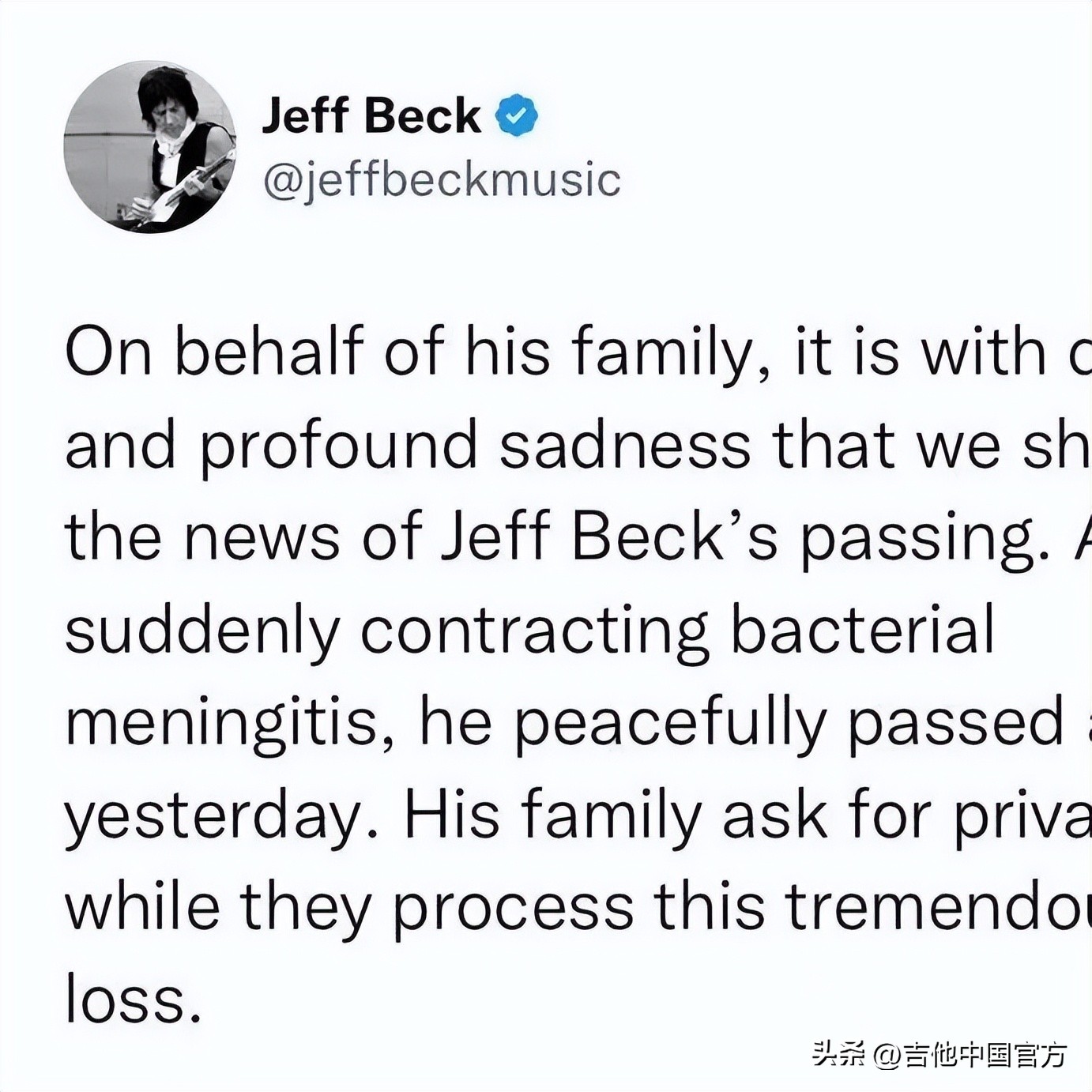 Obituary Guitar Master Guitar Icon Rock Legend Jeff Beck Passes Away ...
