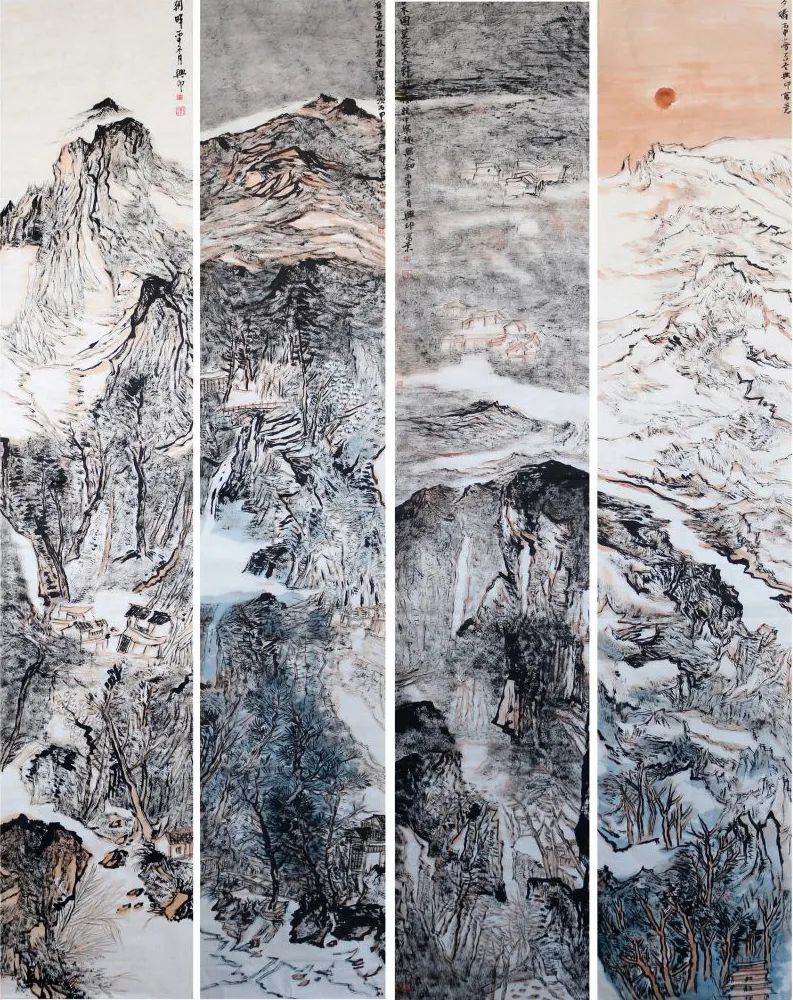 Wang Xingyin's mysterious landscape of mountains and rivers - iNEWS