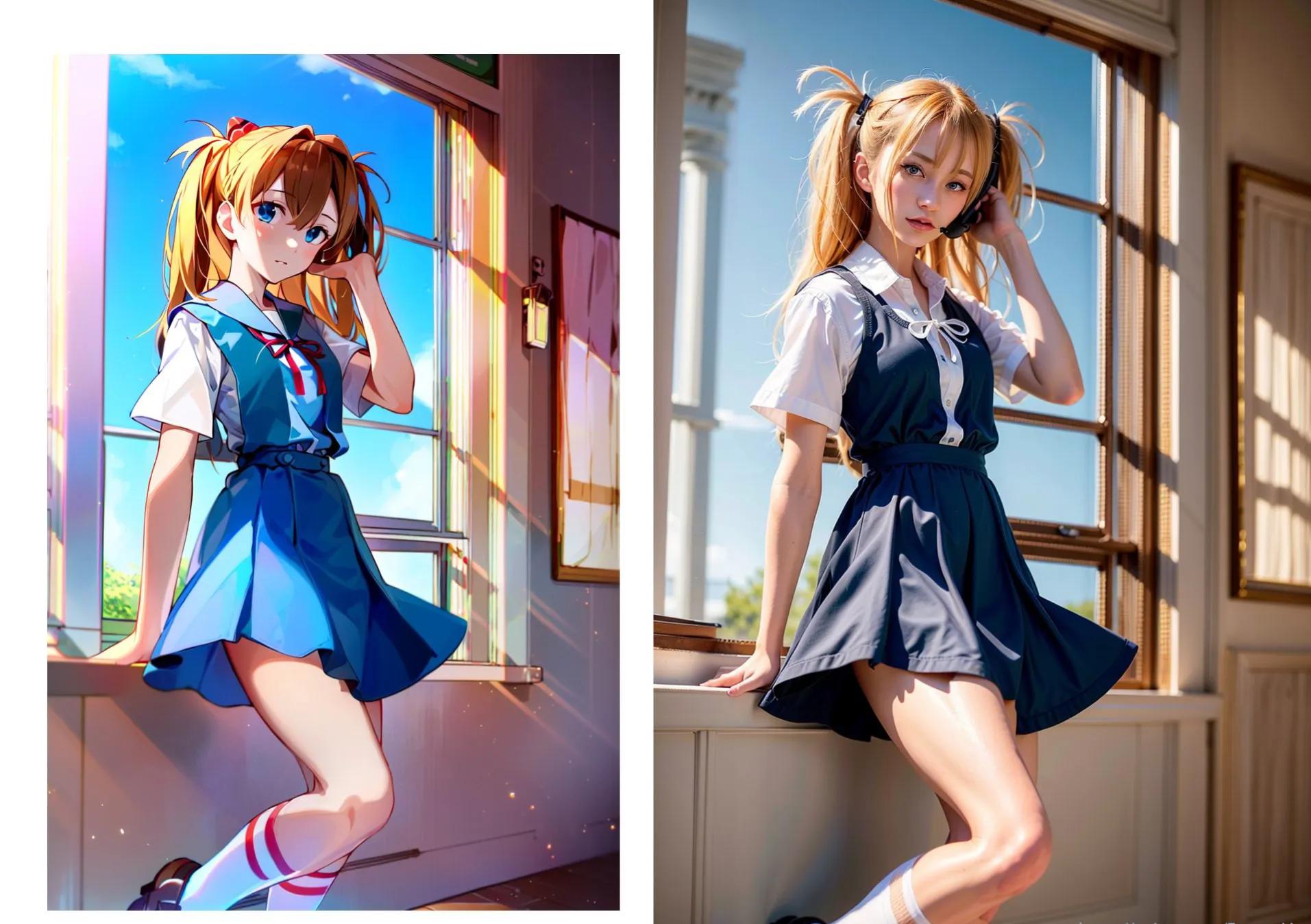 AI painting EVA cosplay: breathtaking beauty - iNEWS