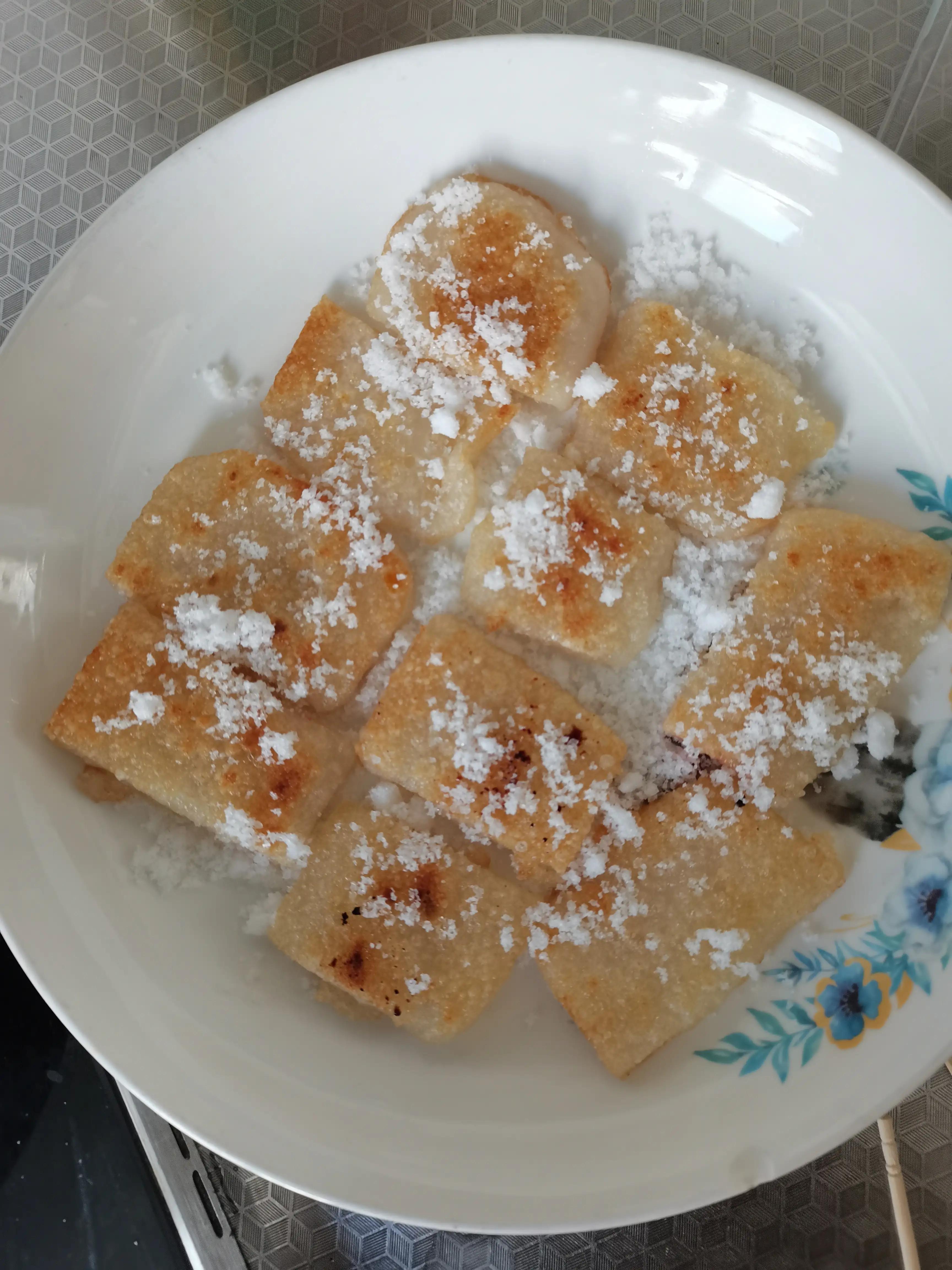 A simple pan-fried sugar pudding - iNEWS