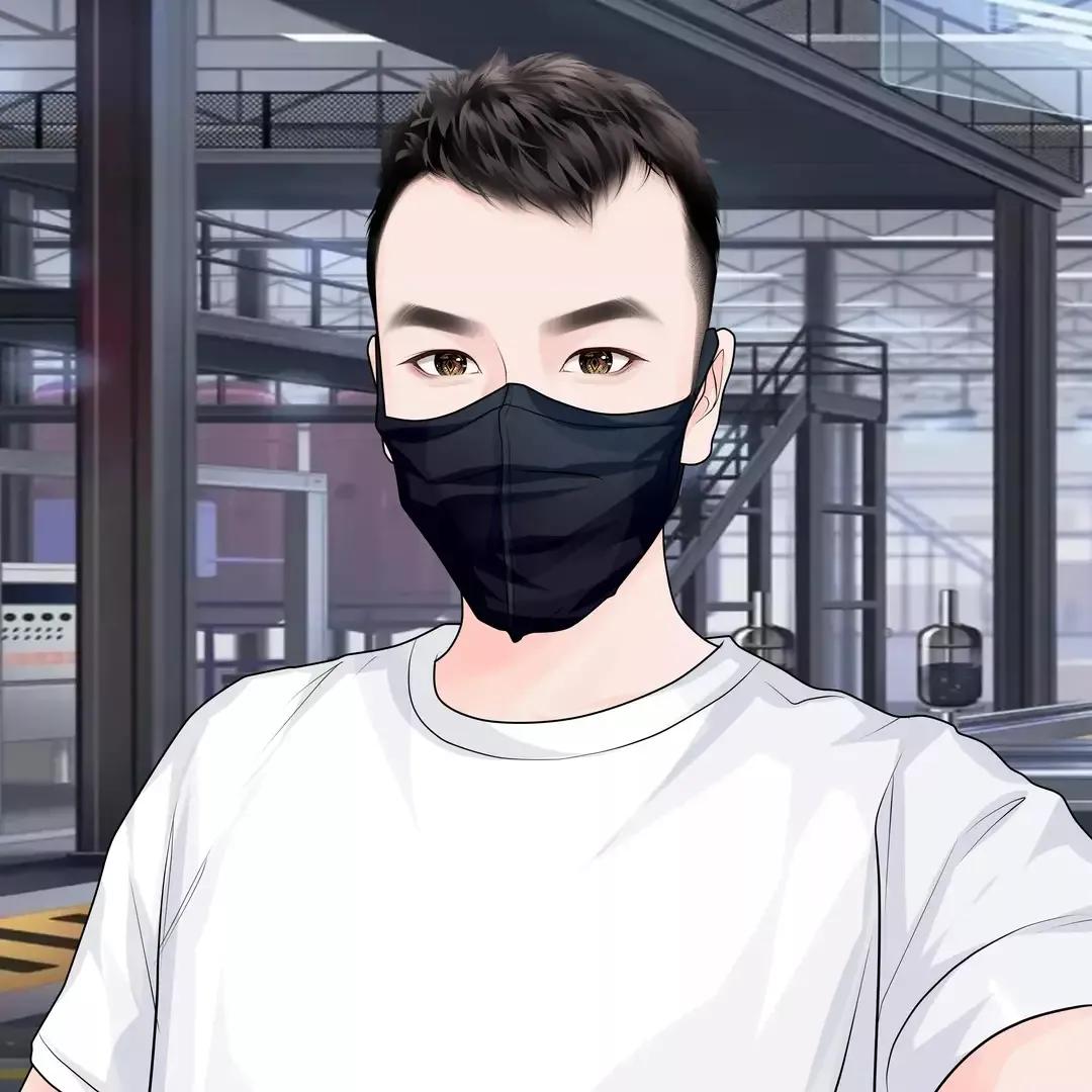 You should change your avatar!Men's real-life hand-painted comic style ...