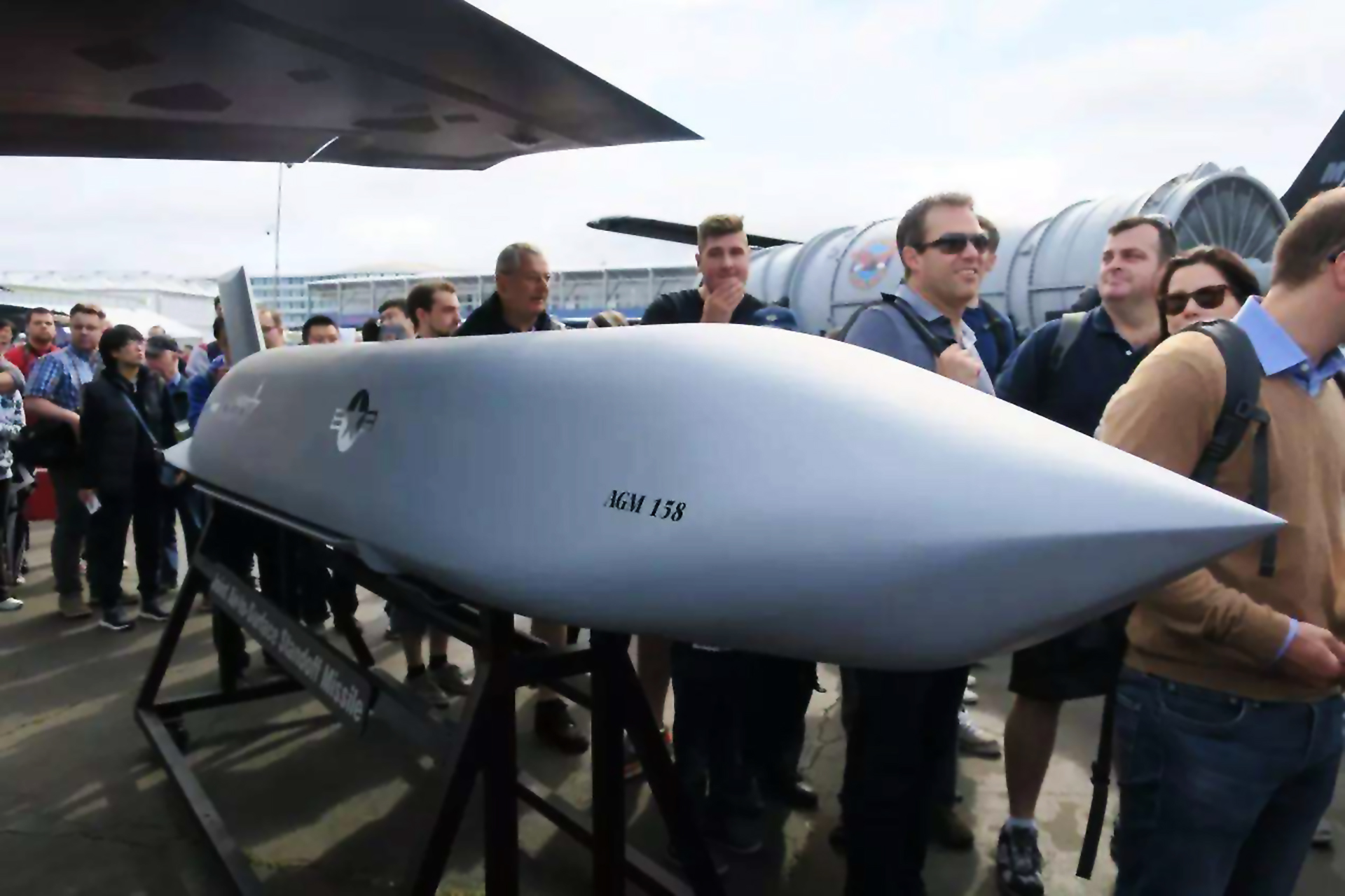 What is the trouble with the AGM-158C anti-ship missile with a range of ...