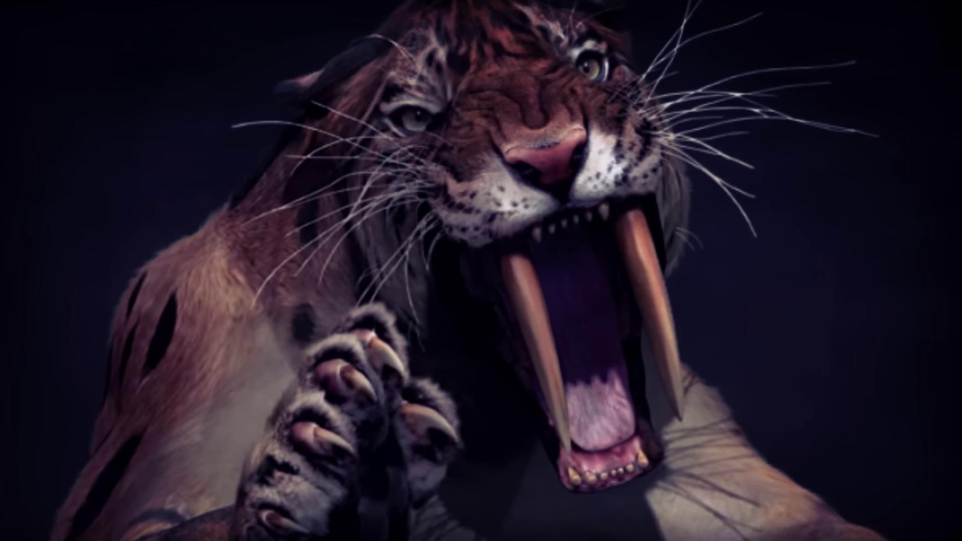 Ancient Behemoths Showdown: Saber-toothed Tiger vs. Siberian Tiger ...
