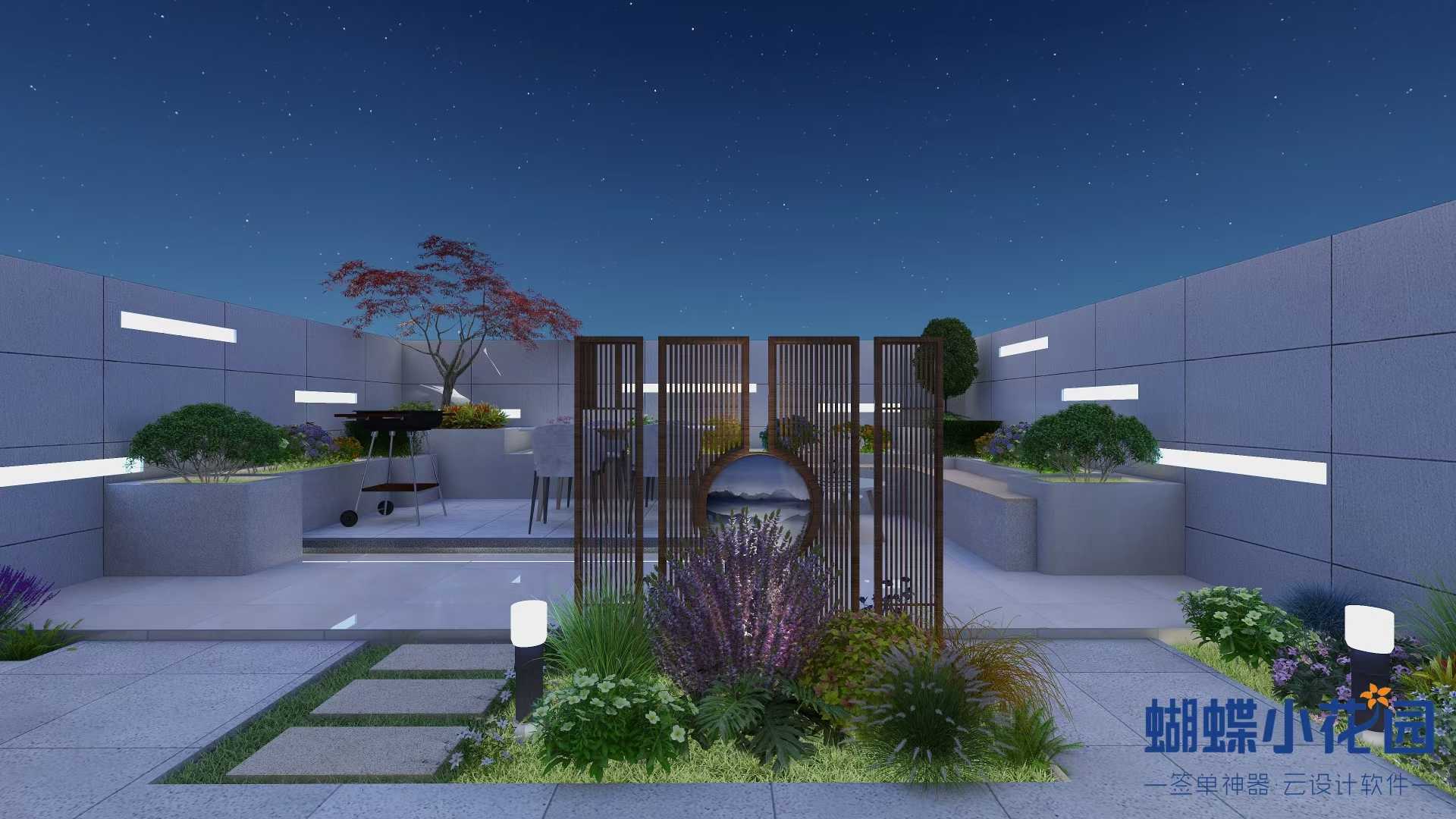 Villa courtyard design renderings - iMedia