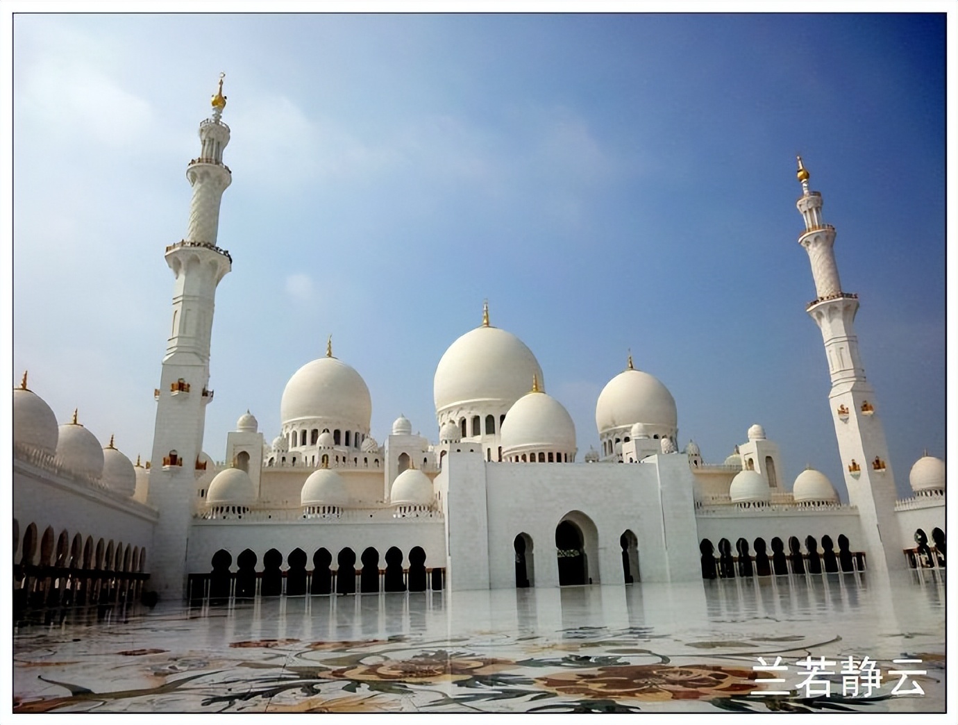 Arab architectural treasure - "Sheikh Zayed Mosque" in Abu Dhabi, UAE ...