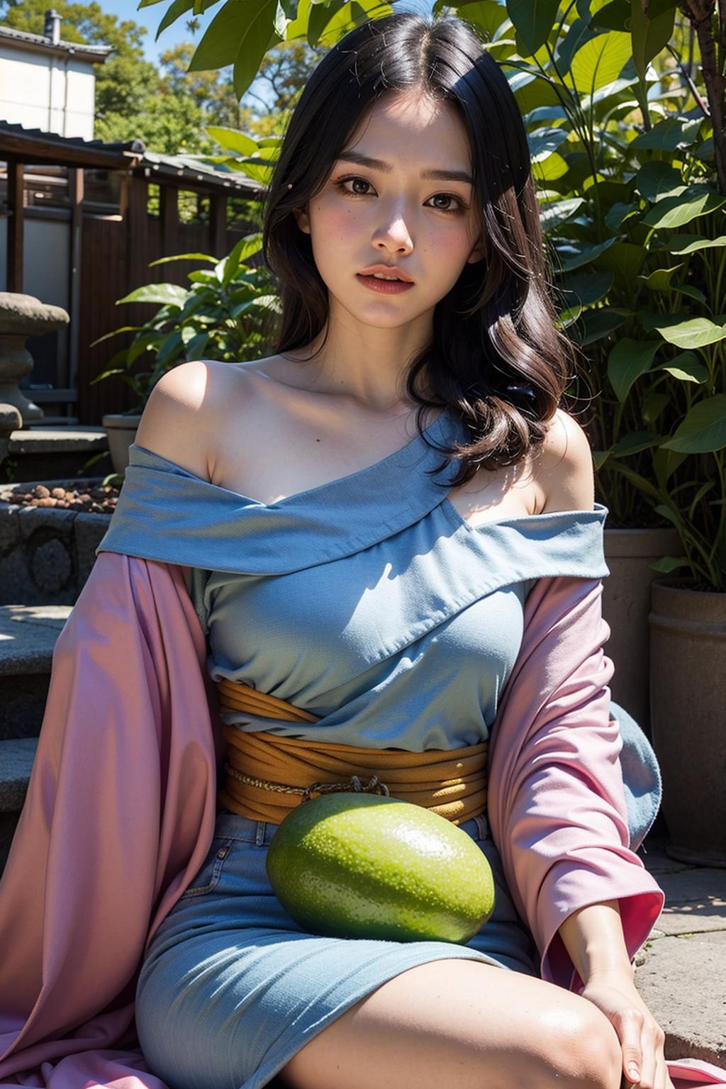 She came to "Swan Street" first, and the greenery of different shades ...