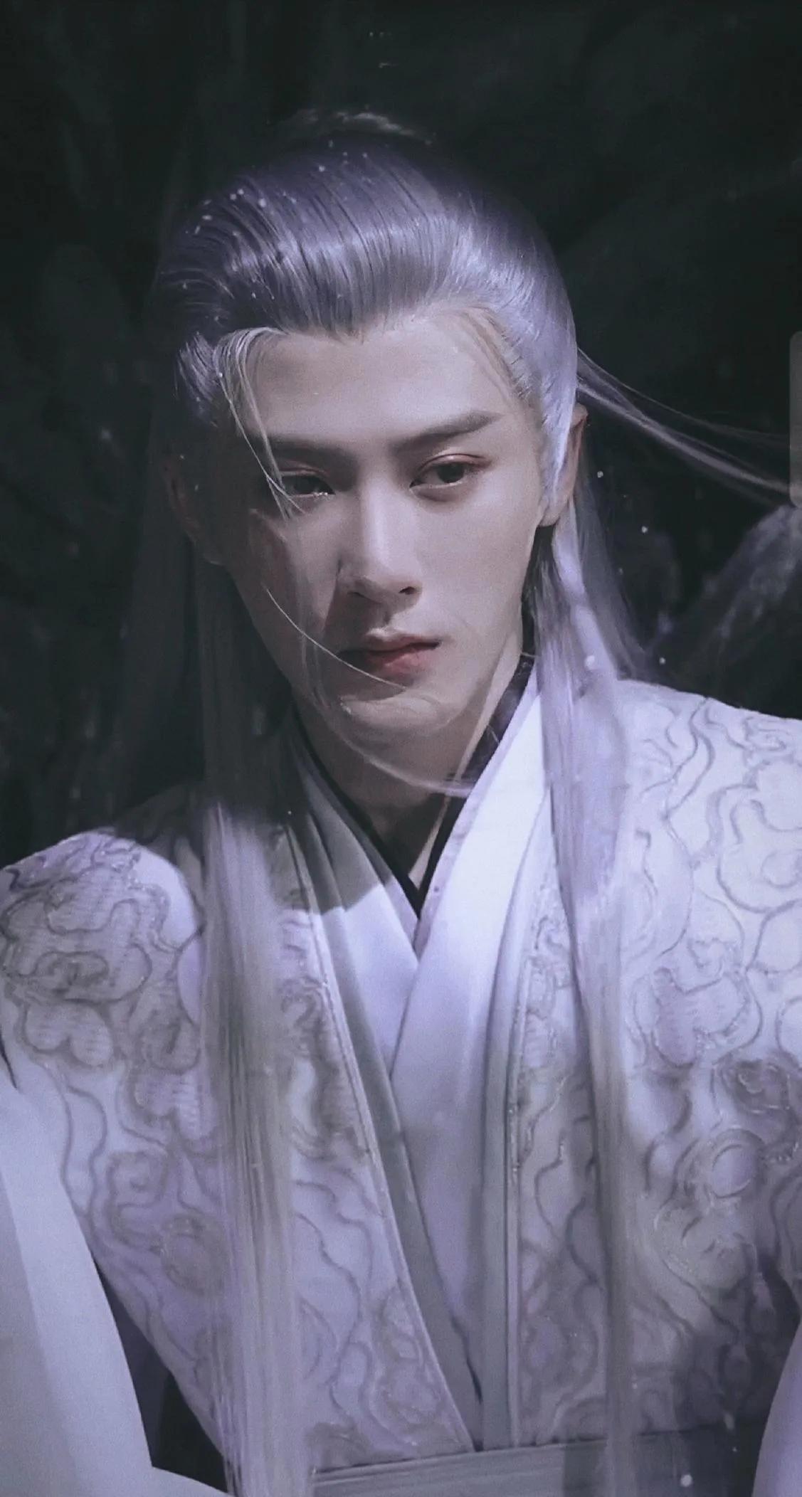 The white hair in Tan Jian's new drama "Long Lovesickness" is really ...