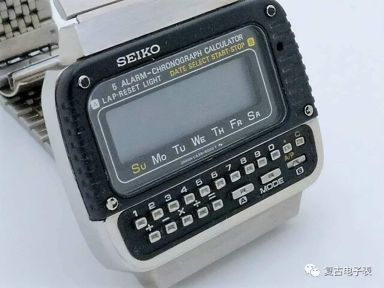 Vintage radio style Seiko computer watch - Seiko c439 - iNEWS