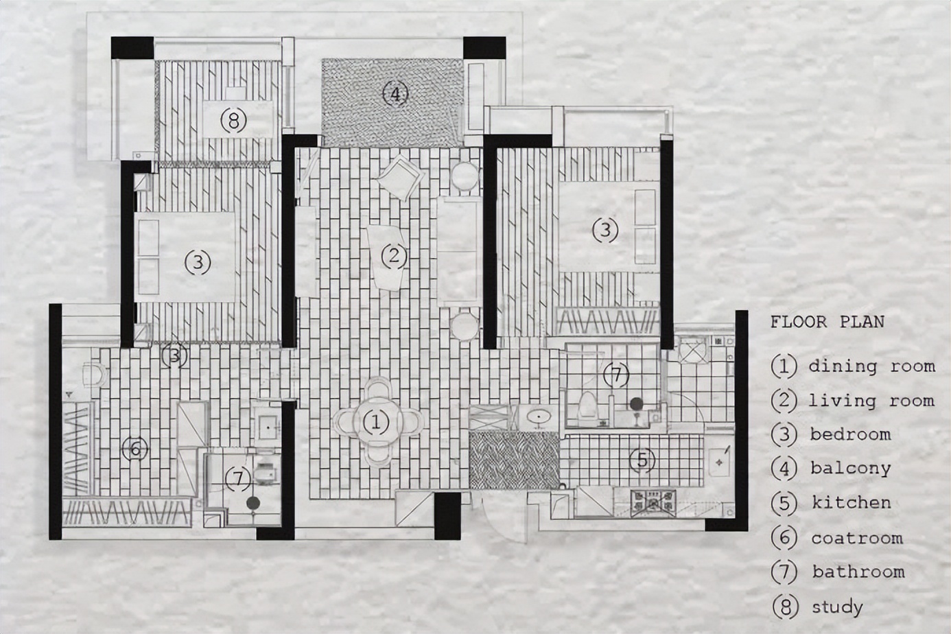 The designer gave his own home, a beautiful 115 square meter house ...