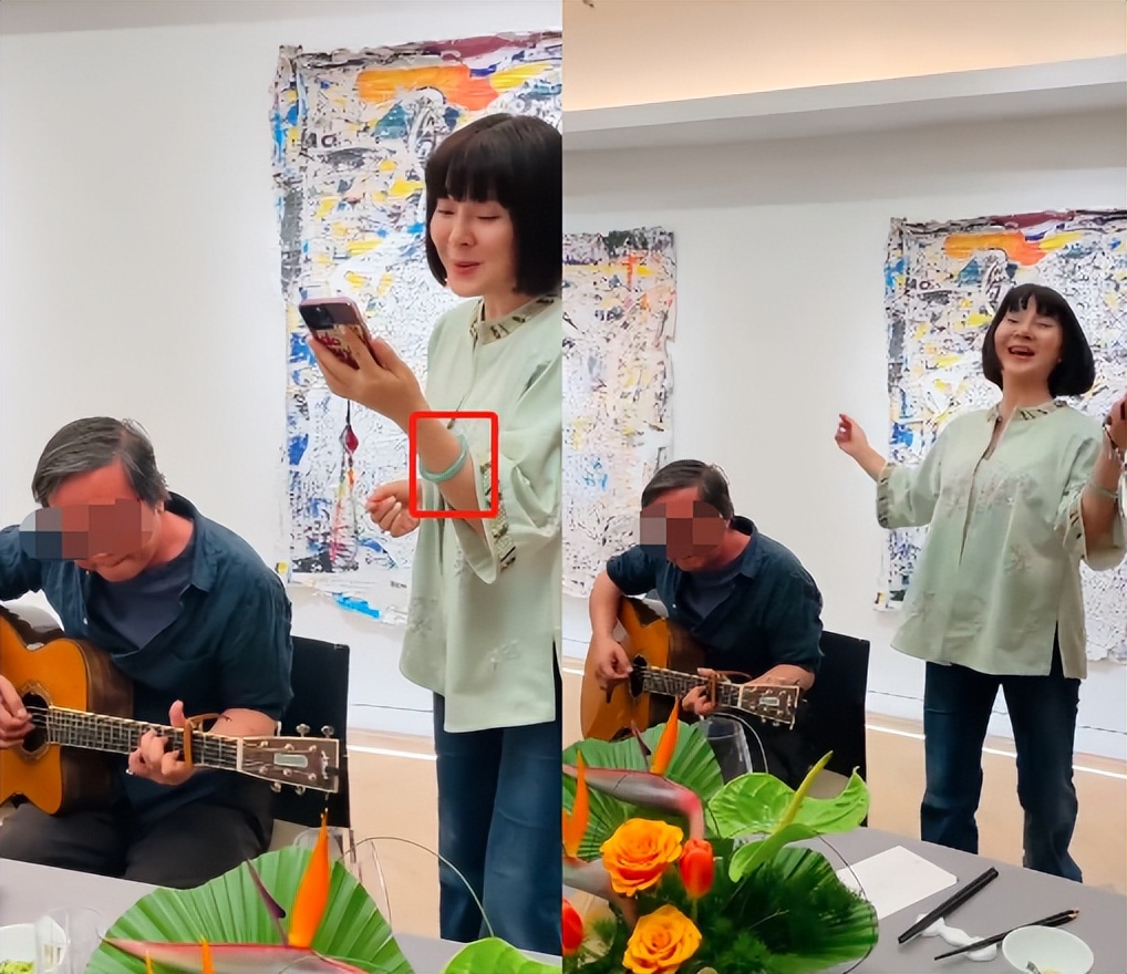 53-year-old Chen Hong sang impromptu at the dinner party!The guitar ...