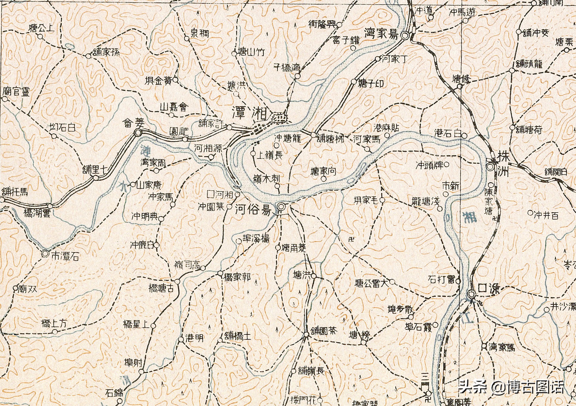 The old maps of Changsha, Xiangtan, Zhuzhou, Liling and Liuyang in 1929 ...