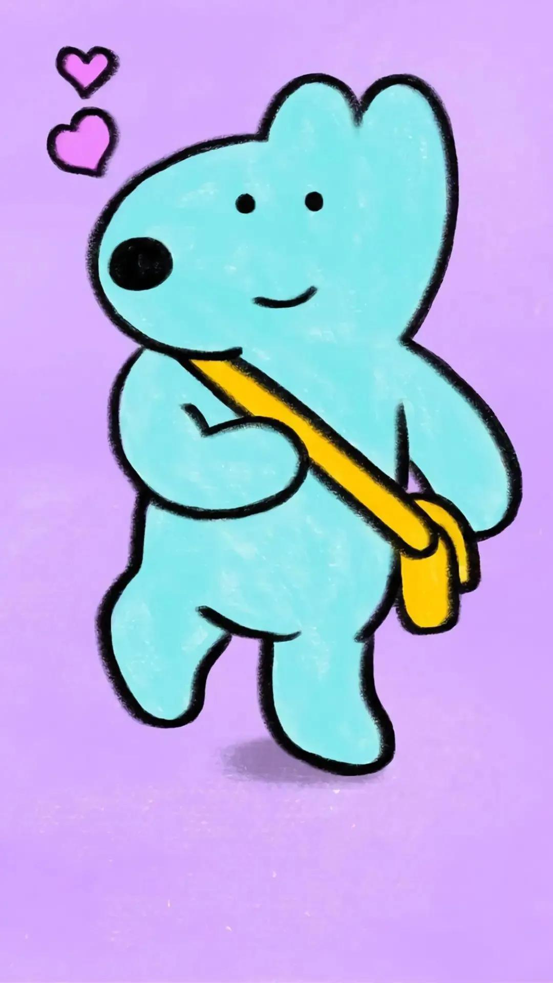 Strange and cute blue dog wallpaper - iNEWS