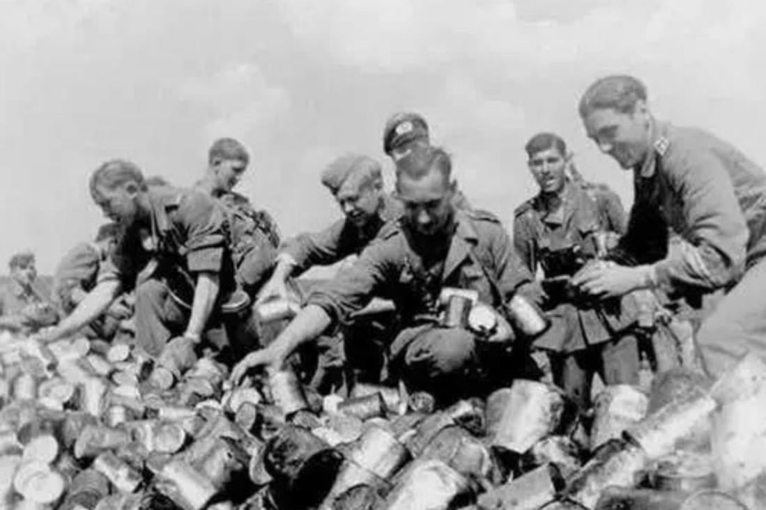 In World War II, a division of the German army had to eat 20 cows, 130 ...