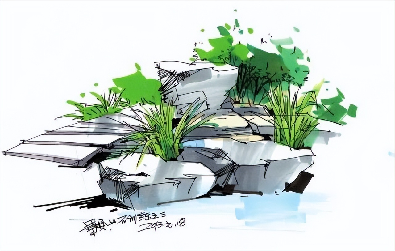 How to draw a landscape by hand?very detailed information - iNEWS