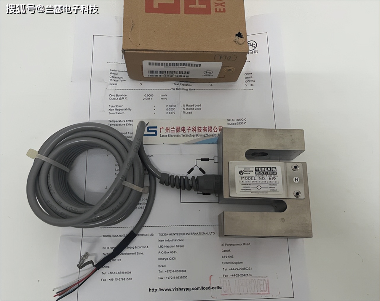 619-5000kg American Tedea 619 load cell - iMedia