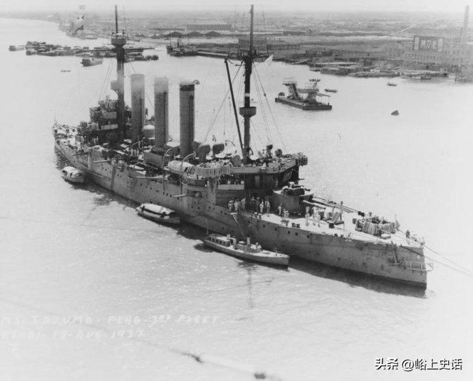 The heavy cruiser of the US Navy watching the Battle of Songhu in 1937 ...