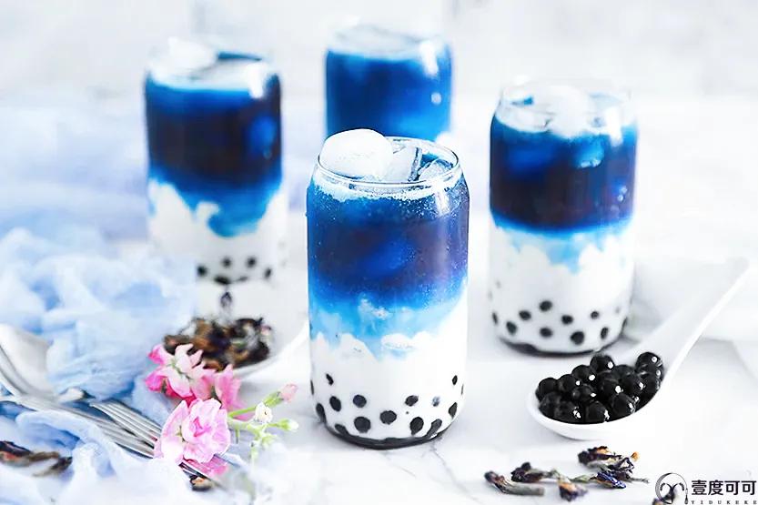 High-quality, high-value drinks--Coconut Butterfly Pea Flower Boba Tea ...