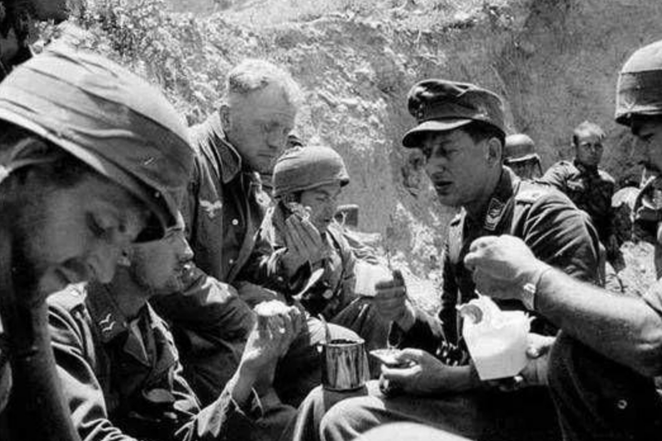 In World War II, a division of the German army had to eat 20 cows, 130 ...