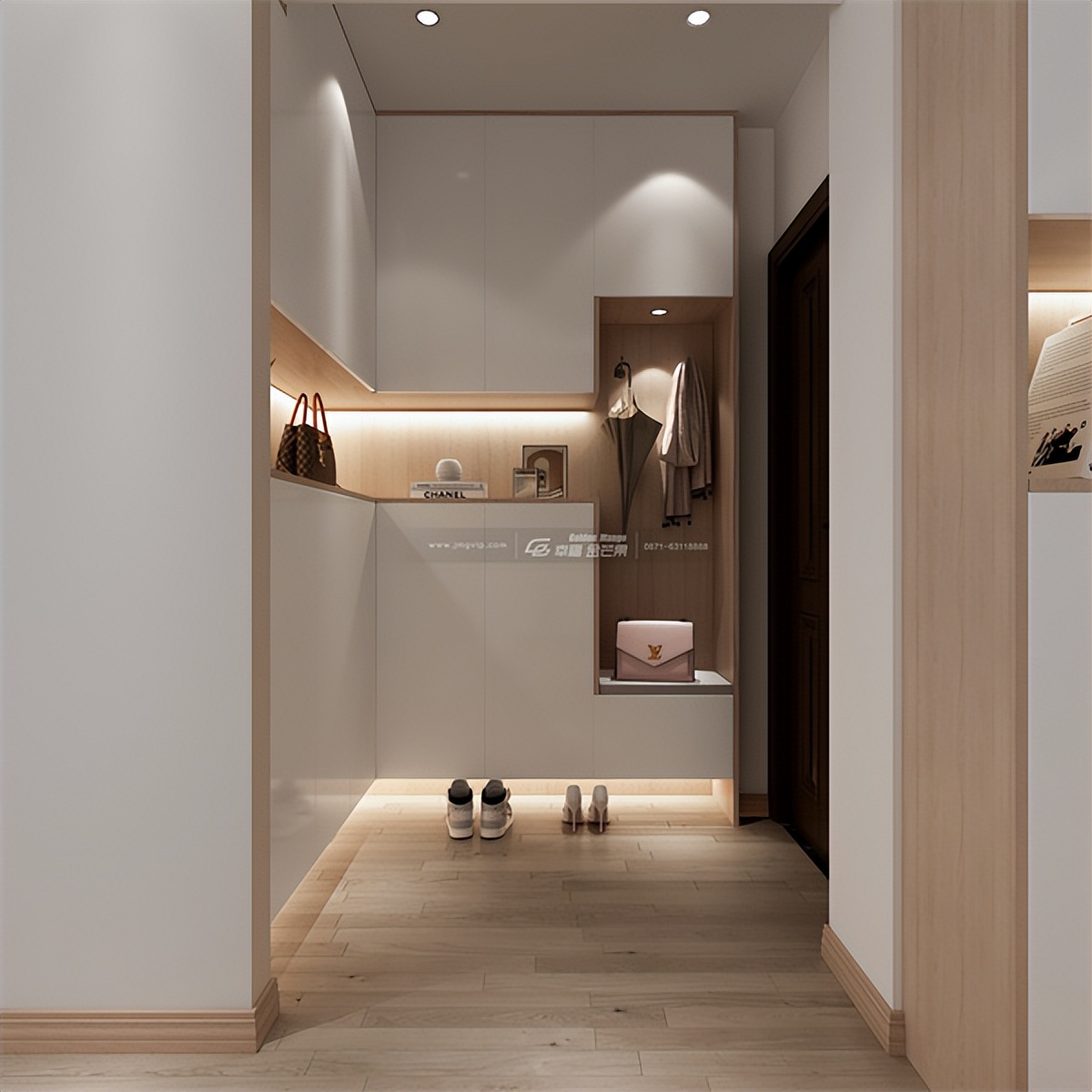 "Happy Golden Mango Decoration" Kunming Times Junyuan 140㎡ forest style ...