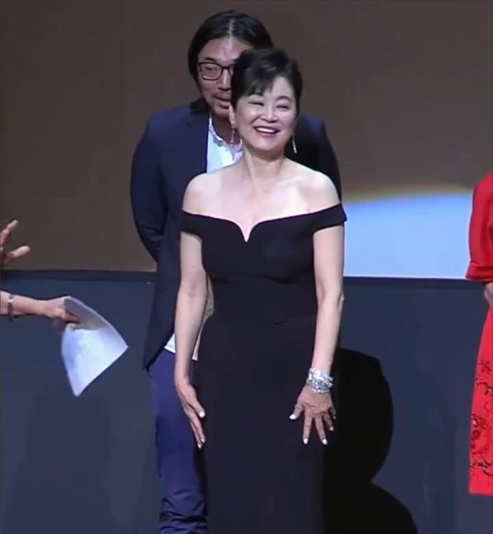 70-year-old Brigitte Lin attended the event, and her daughter ...