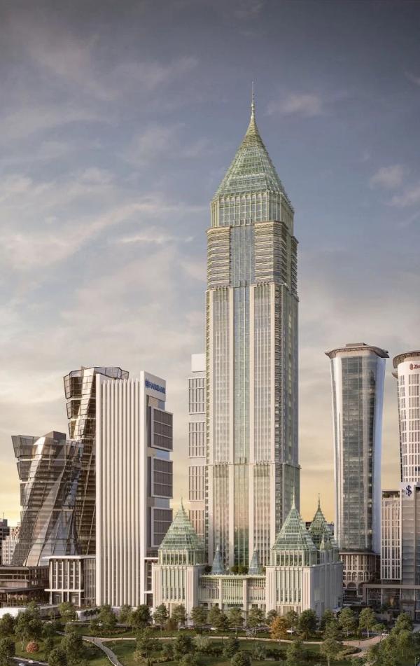 352 meters high, the tallest building in Turkey: CBRT building ...