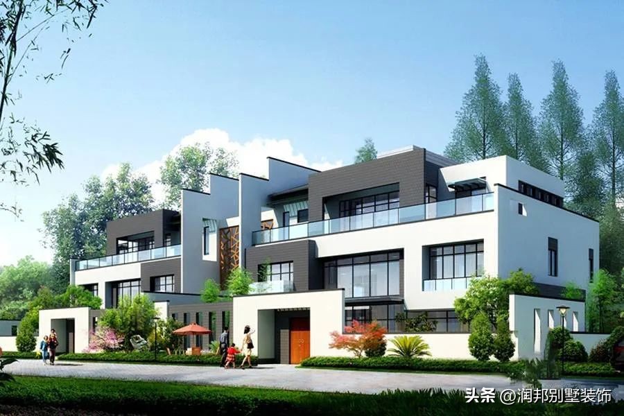 700㎡ modern Chinese-style villa with mountains and sea in the heart and ...