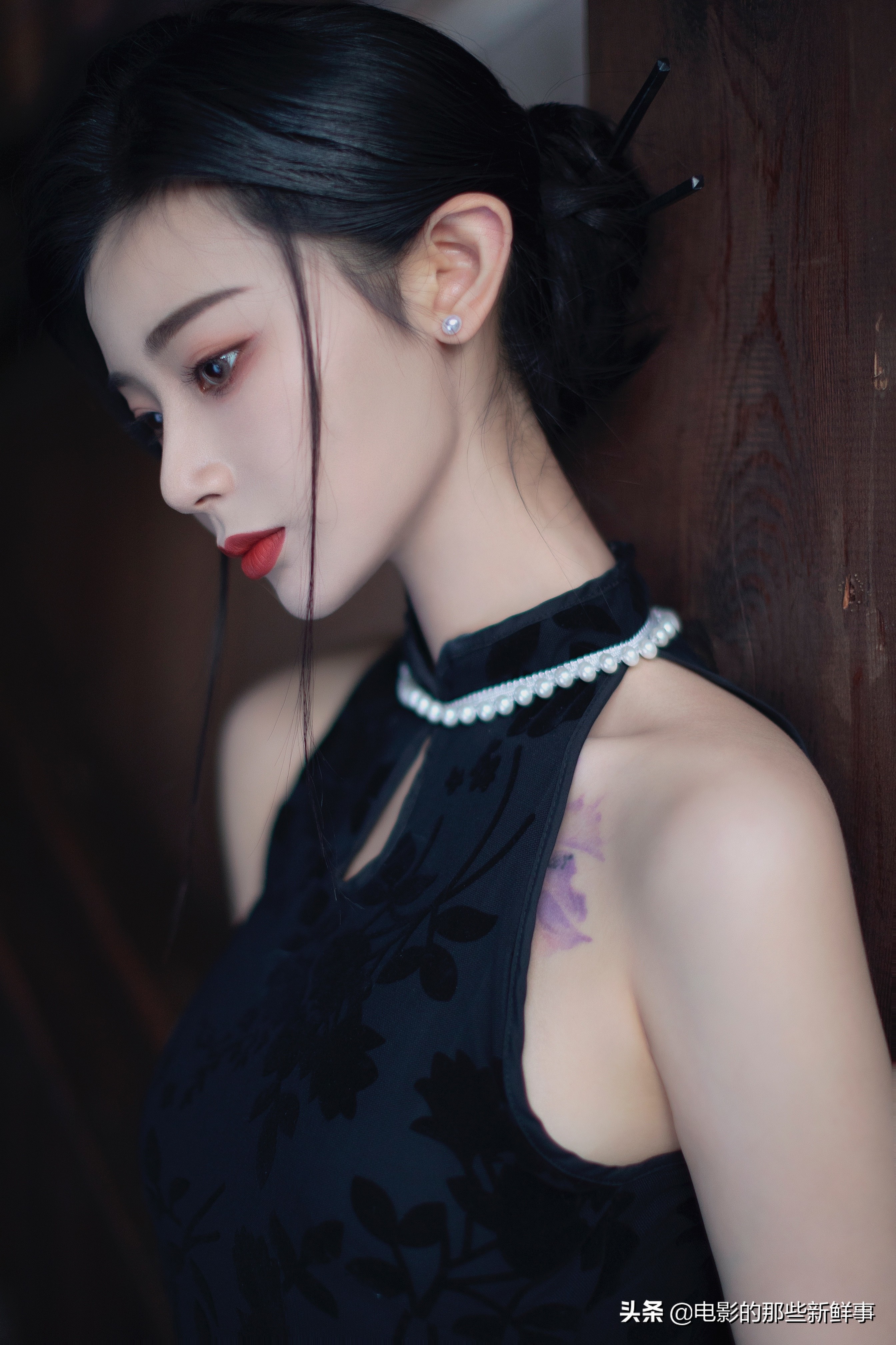 The beautiful photo of Wang Xingchen, a beautiful actress with long ...