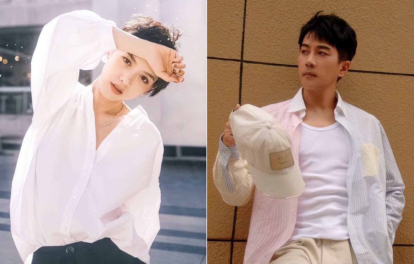 Yang Mi and Guo Jingming embrace each other intimately on the street ...