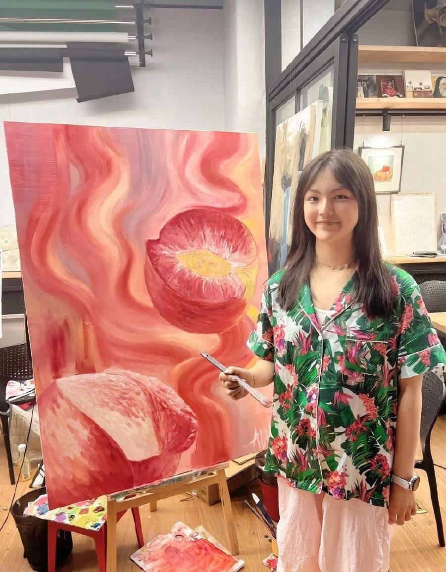 At the age of 13, Wang Shiling released a new painting, and netizens ...