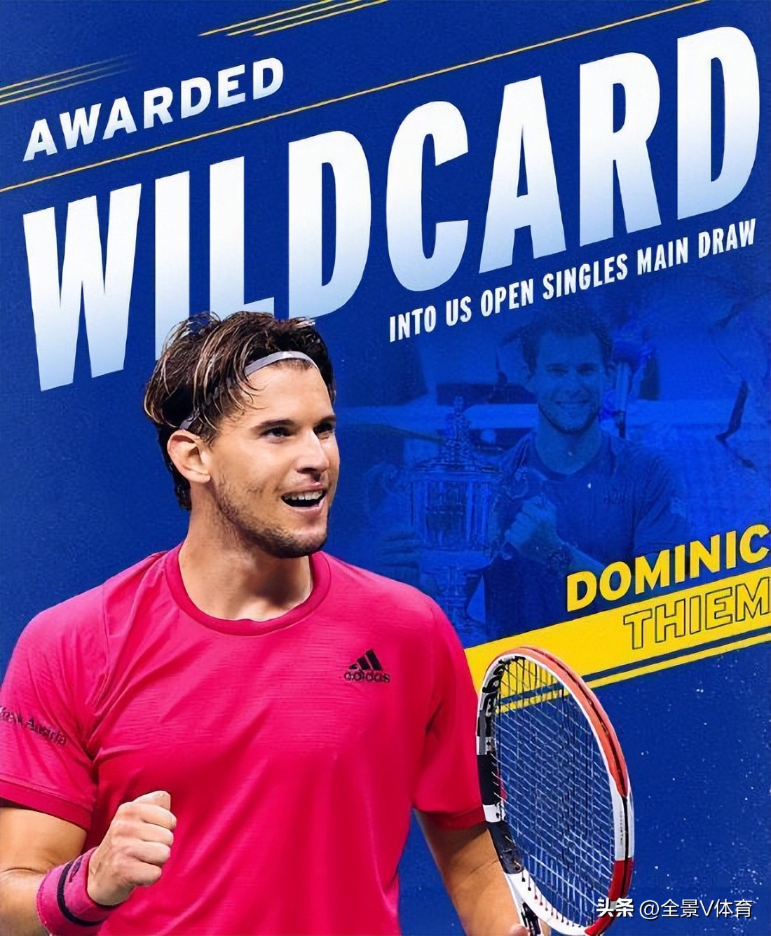 The US Open officially announced the wild card in the main game: 7 ...