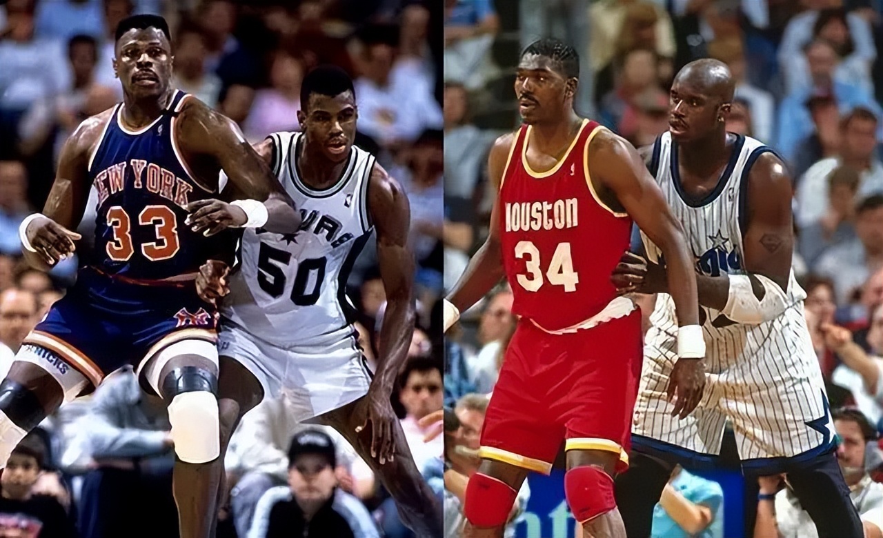 Inventory of the four major NBA centers in the 1990s: Shaq, Olajuwon ...