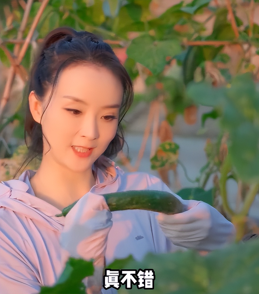 42-year-old Dong Jie went to the field to do farm work, pinching bugs ...