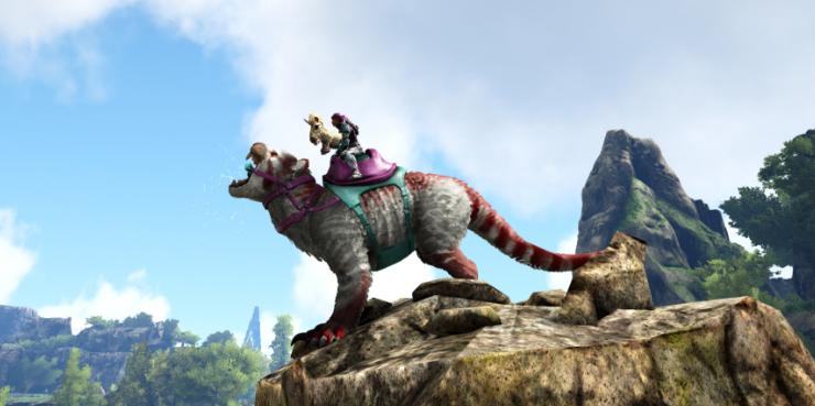 The agility is MAX, and the marsupial lion must learn to jump and climb ...