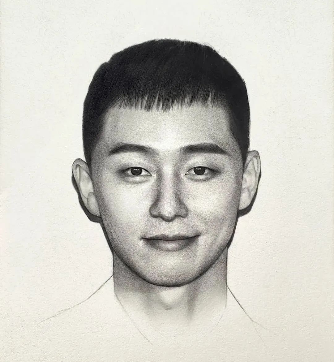 The sketches of handsome men/uncles by Korean painters are exquisite ...