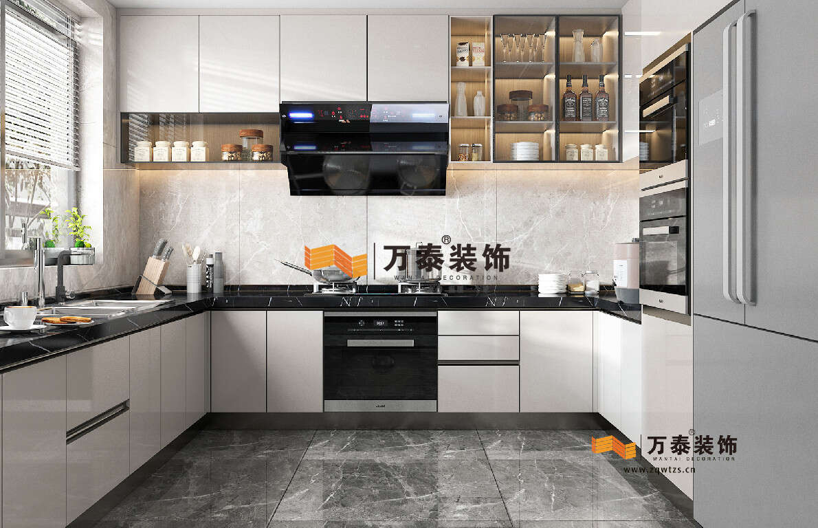 Jinan Zhonghai Tianzhuan 140㎡ modern minimalist style decoration case ...