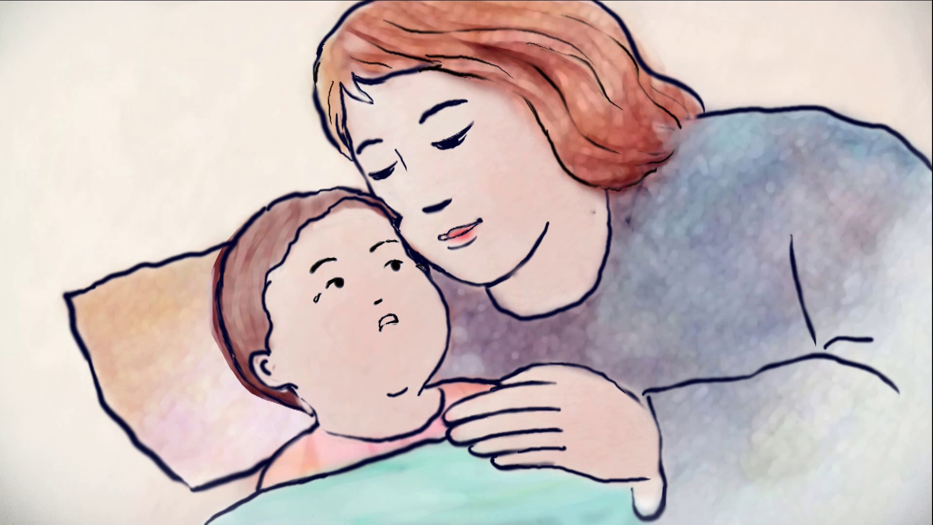 Mom, I miss you, beautiful water painting dedicated to Mother's Day ...
