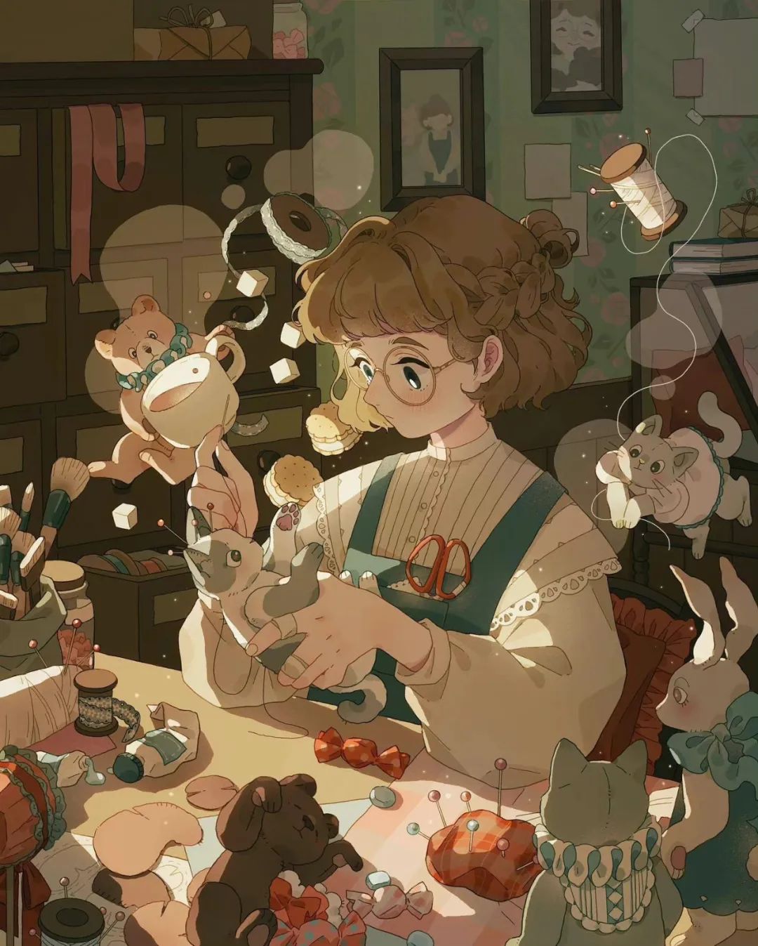 Chinese illustrator carol_cao_'s character illustrations with soft atmosphere - iMedia