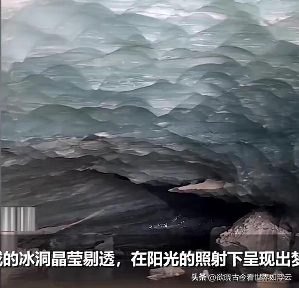The nature is amazing, a super large ice cave was discovered in Tibet ...