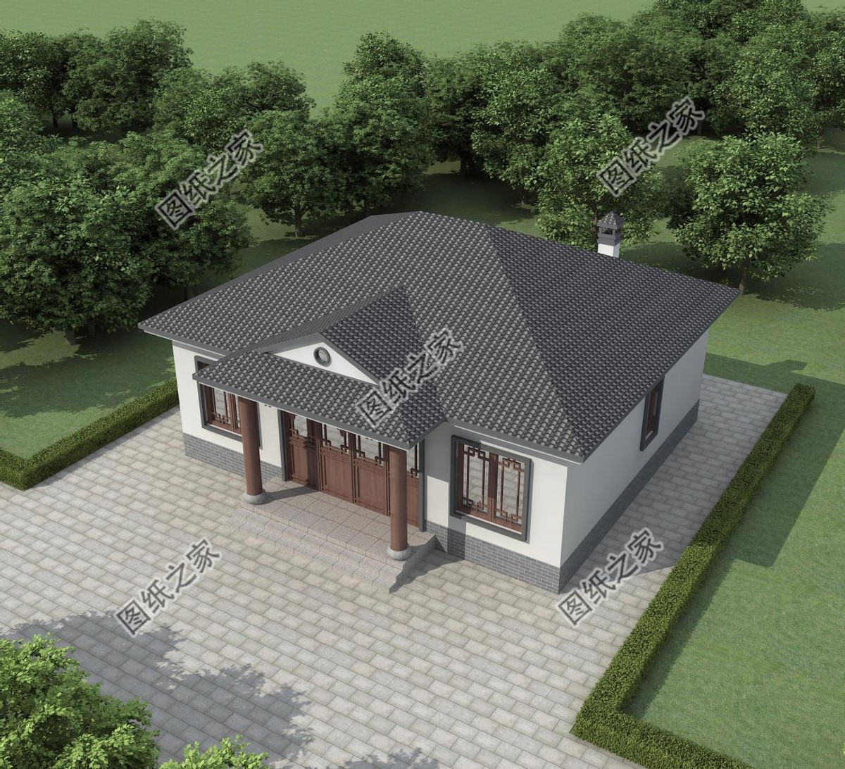 The new one-story villa design, the most economical money to build the ...